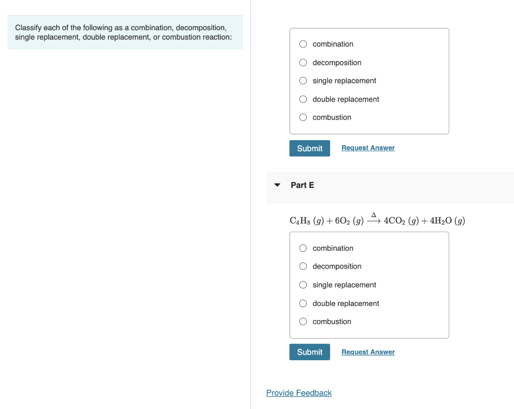 Solved Classify each of the following as a combination, | Chegg.com