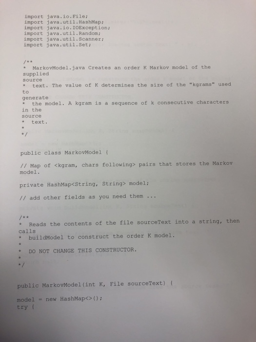 Solved import java.io.File: import java.util.HashMap; import | Chegg.com