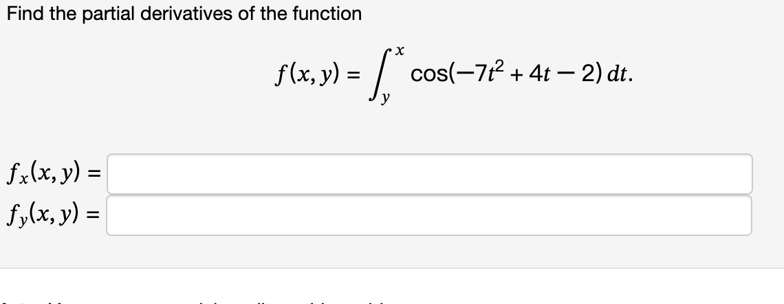 Solved Find the partial derivatives of the function | Chegg.com