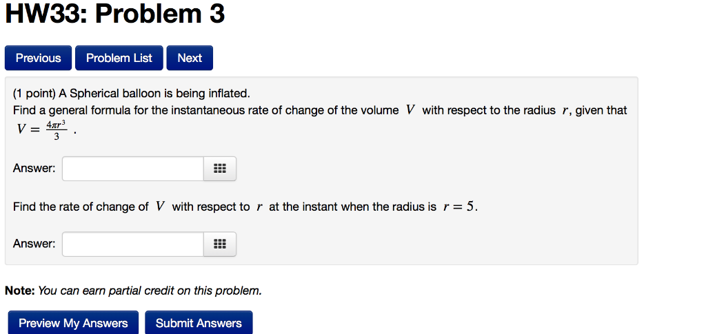 Solved HW33: Problem 3 Previous Problem List Next (1 point) | Chegg.com