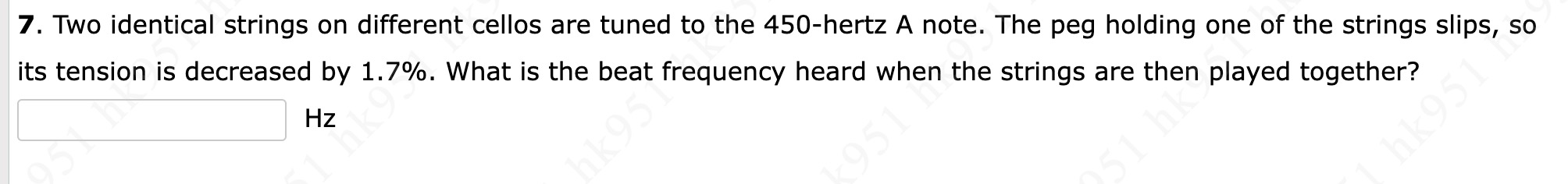 Solved 7. Two identical strings on different cellos are | Chegg.com Solved 7. Two identical strings on different cellos are | Chegg.com