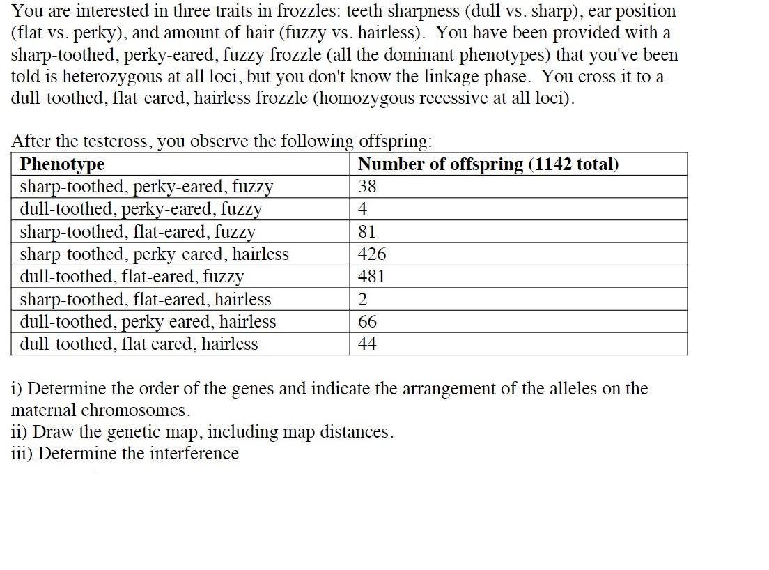 Solved Hello, I have a 3 point cross homework question that | Chegg.com