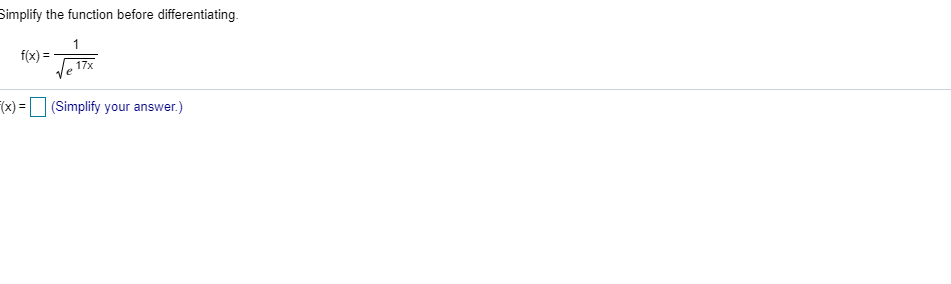 Solved Simplify the function before differentiating. F(x) = | Chegg.com