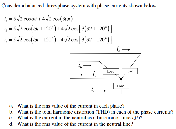 Solved Consider a balanced three-phase system with phase | Chegg.com