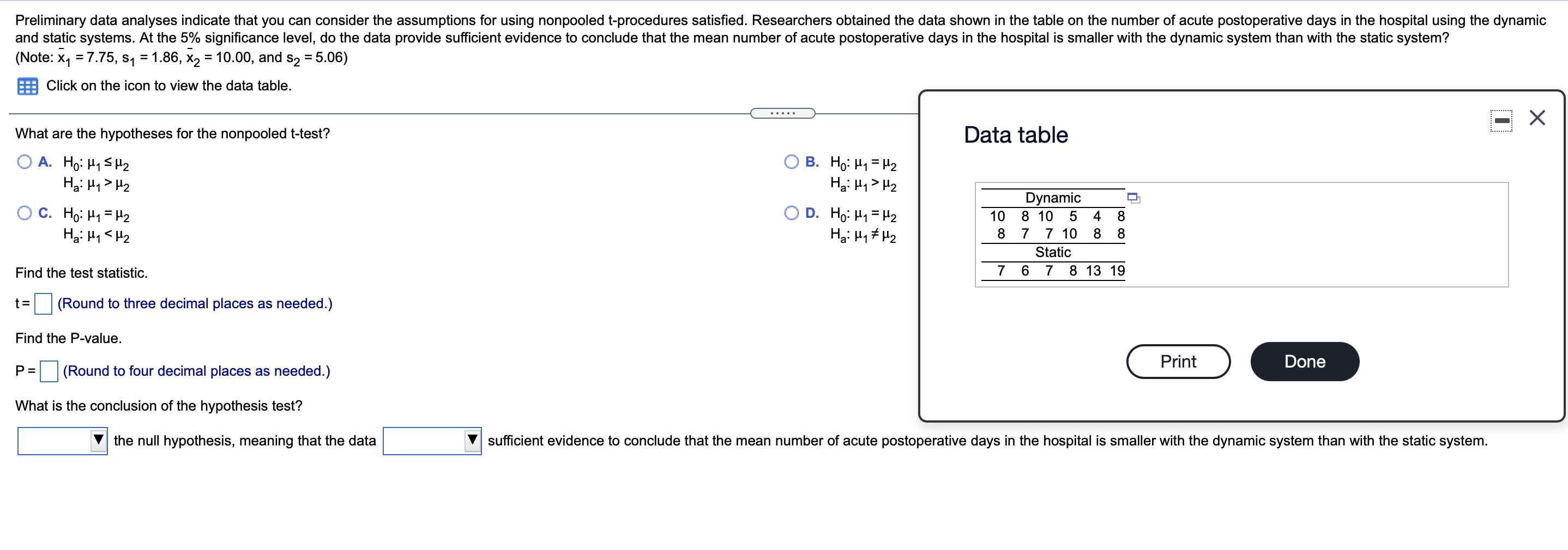 Solved Preliminary data analyses indicate that you can | Chegg.com