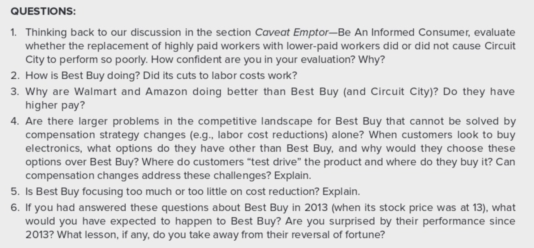 Solved QUESTIONS: 1. Thinking back to our discussion in the | Chegg.com