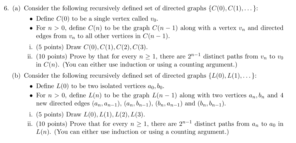 Solved 6. (a) Consider the following recursively defined set | Chegg.com