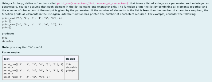 Solved By Using A Nested For Loop Define A Function Named