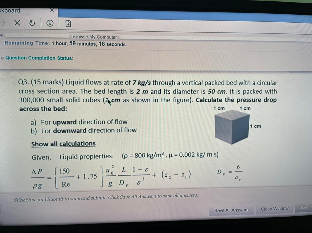Solved kboard Browse My Computer Remaining Time: 1 hour, 59 | Chegg.com