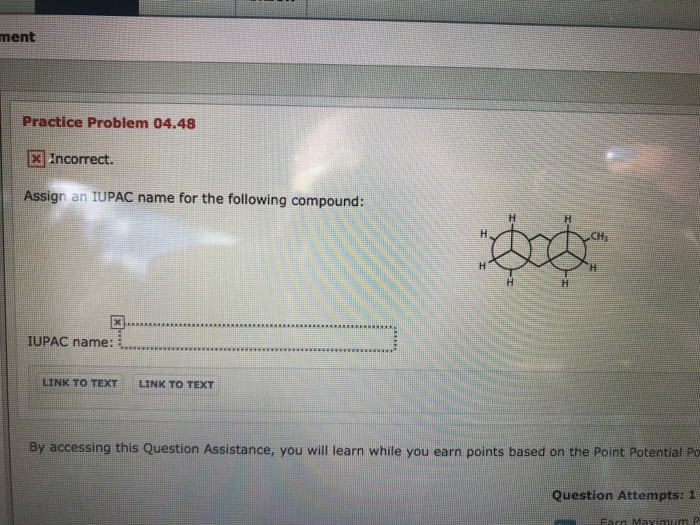 Solved ment Practice Problem 04.48 Incorrect. Assign an | Chegg.com