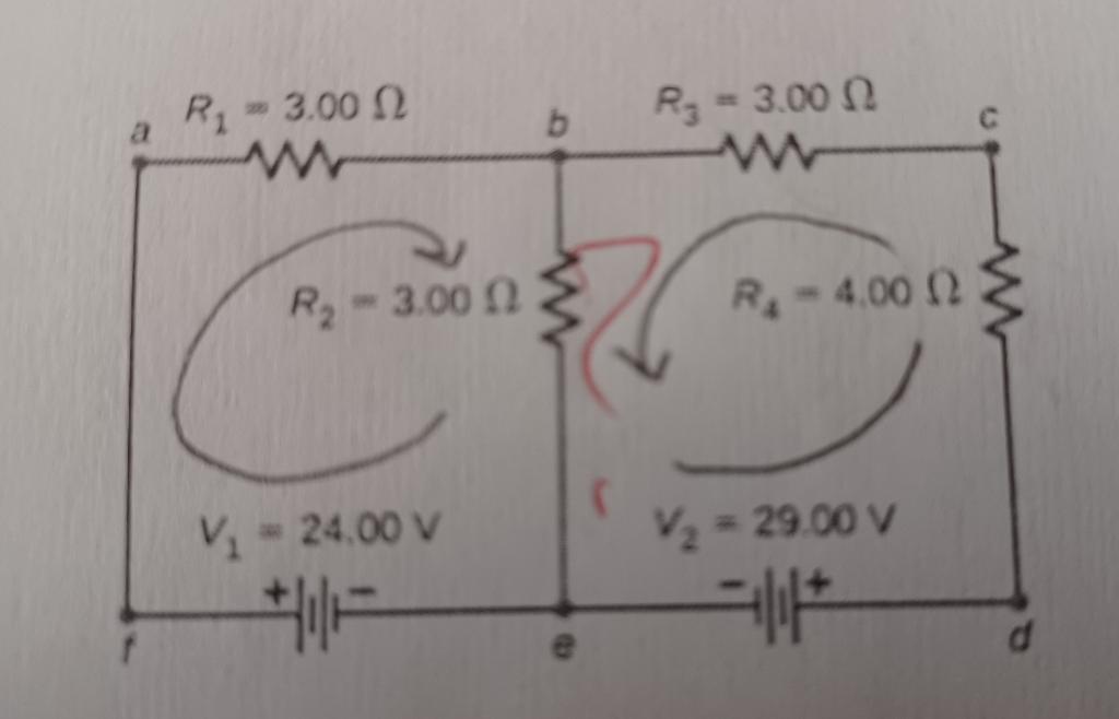 Solved Calculate The Current Going Through R1 R2 And R3