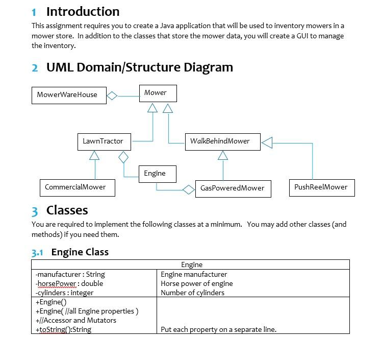 Solved 1 Introduction This assignment requires you to create | Chegg.com
