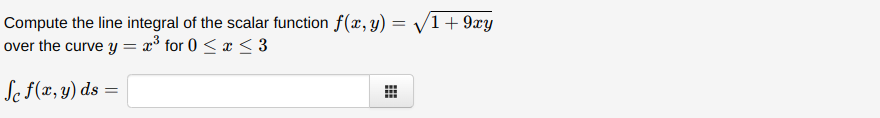 Solved Compute the line integral of the scalar function | Chegg.com