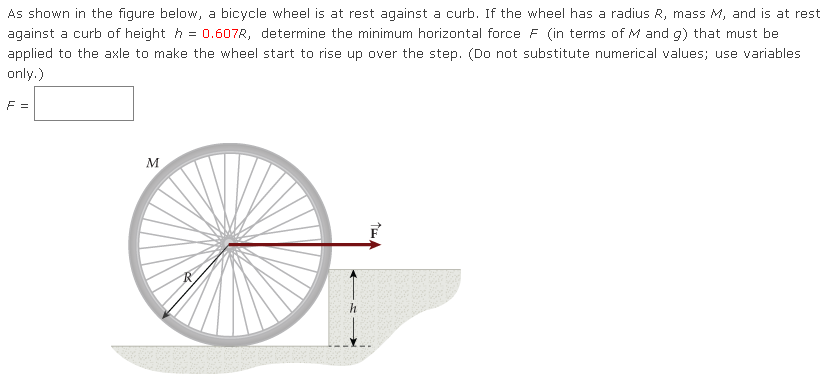Solved As shown in the figure below, a bicycle wheel is at | Chegg.com