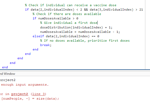 Solved function doseDistribution = project2(data, | Chegg.com