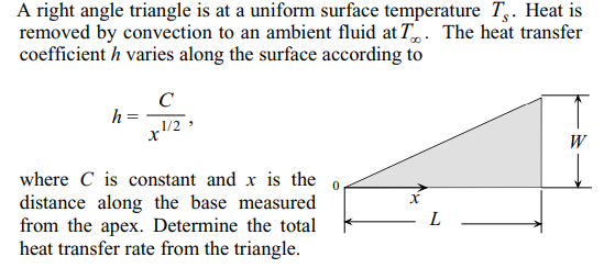 Solved A right angle triangle is at a uniform surface | Chegg.com