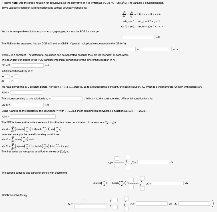 Solved (1 point) Note: Use the prime notation for | Chegg.com