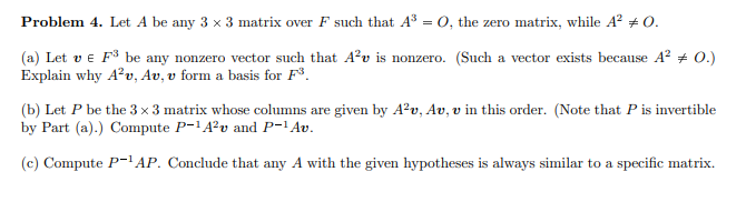 Solved Let T be a linear endomorphism on a vector space V | Chegg.com