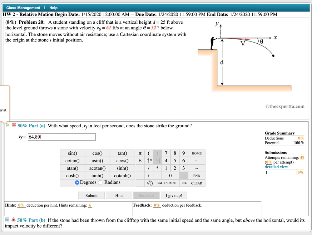 Solved Class Management | Help HW 2 - Relative Motion Begin | Chegg.com