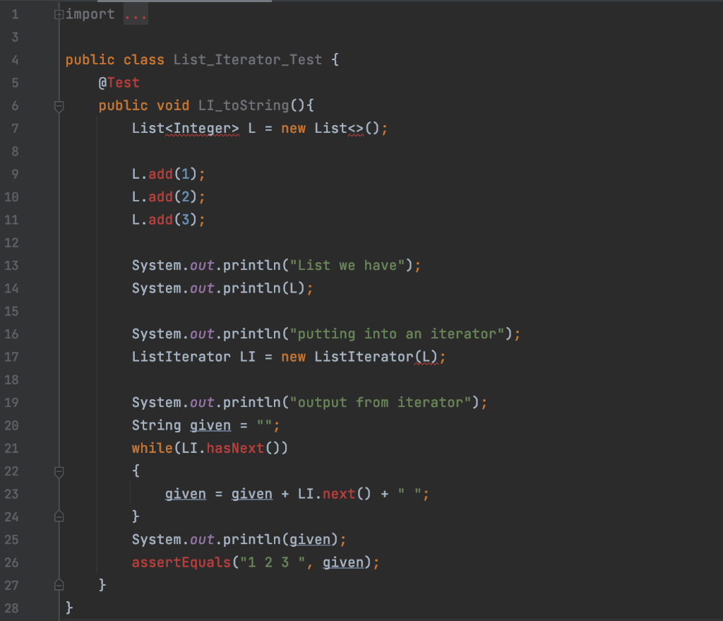 Solved 1 import java.util.Iterator; 2 1 related problem | Chegg.com