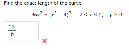 Solved Find the exact length of the curve. | Chegg.com