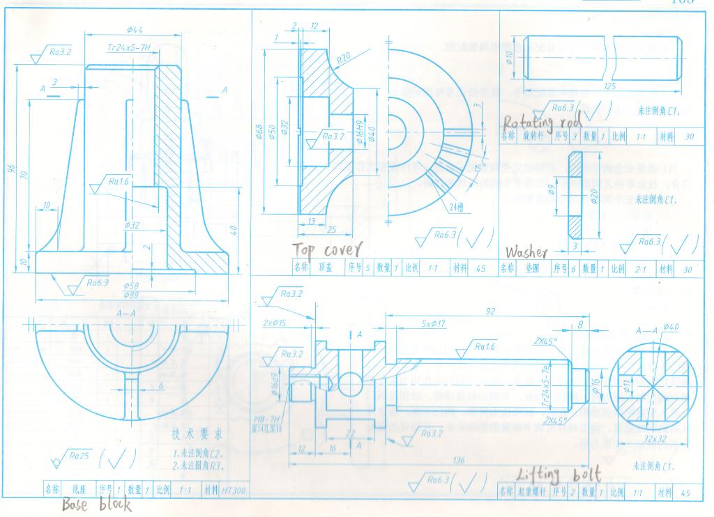 Solved Draw the assembly drawing of Jack according to the | Chegg.com