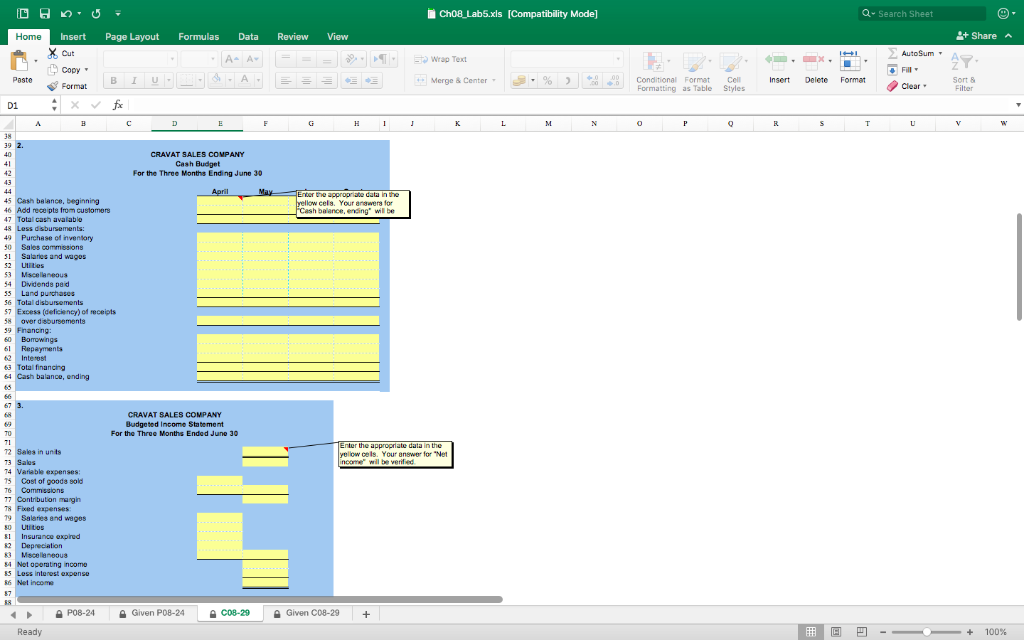 Solved a- Search Sheet Insert Page Layout Formulas Data | Chegg.com