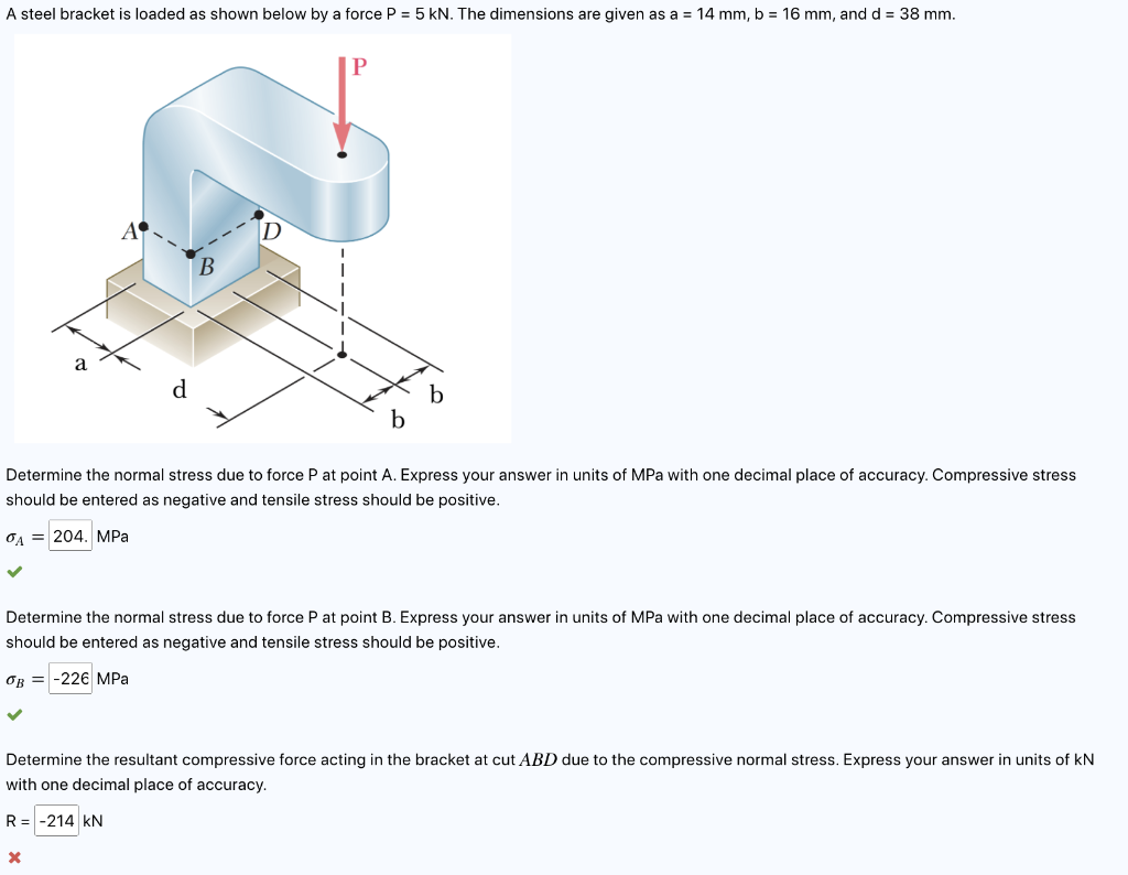 Solved Determine the resultant compressive force acting in | Chegg.com