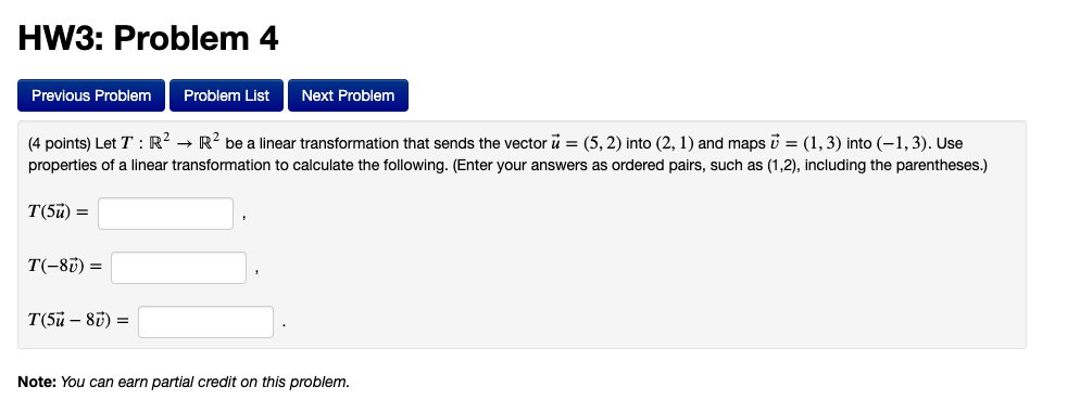 Solved HW3: Problem 1 Previous Problem Problem List Next | Chegg.com Solved HW3: Problem 1 Previous Problem Problem List Next | Chegg.com