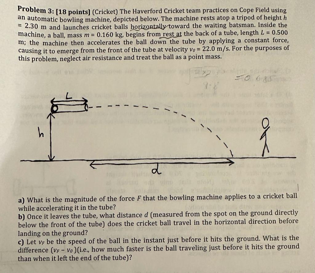Solved Problem 3: [18 points] (Cricket) The Haverford | Chegg.com