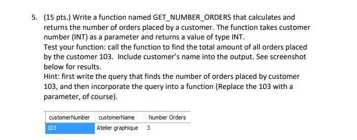 Solved SQL Questions. #5 Please put in a snapshot of a | Chegg.com