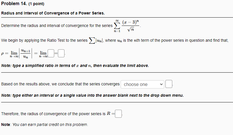 Solved Radius and Interval of Convergence of a Power Series. | Chegg.com