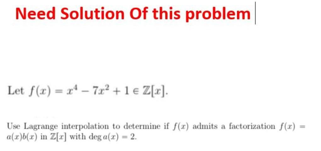 Solved Hey I need solution of problem (A) using Langrange | Chegg.com