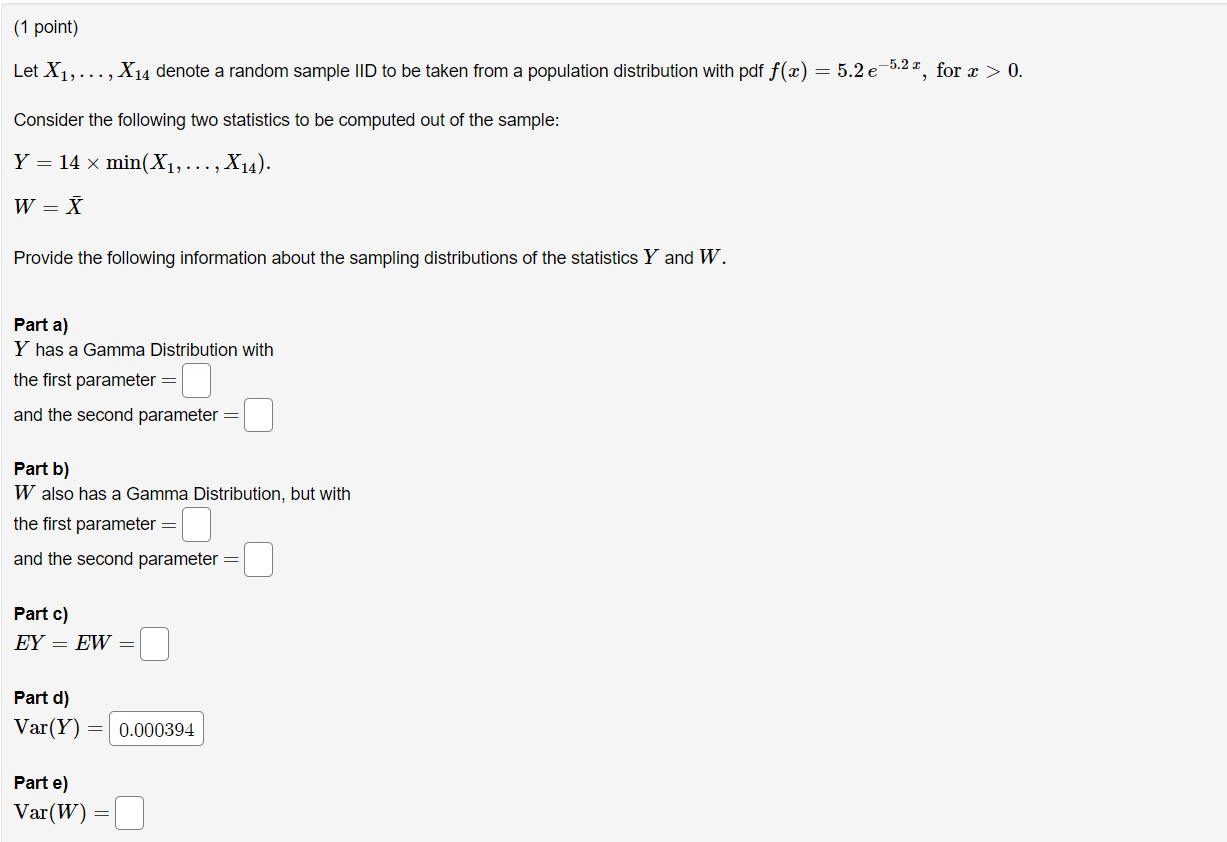 Solved Let X1,…,X14 denote a random sample IID to be taken | Chegg.com