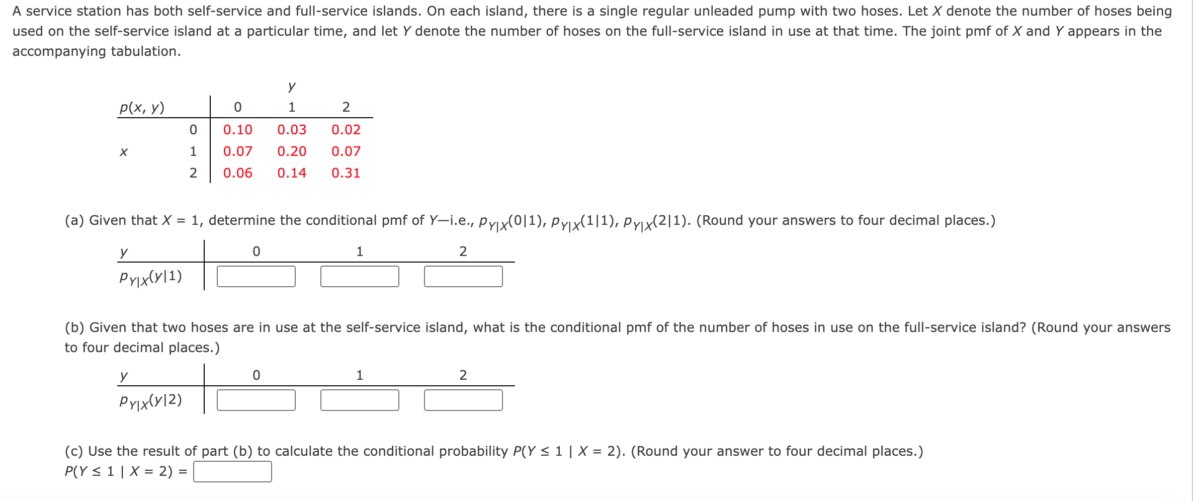 Solved A service station has both self-service and | Chegg.com