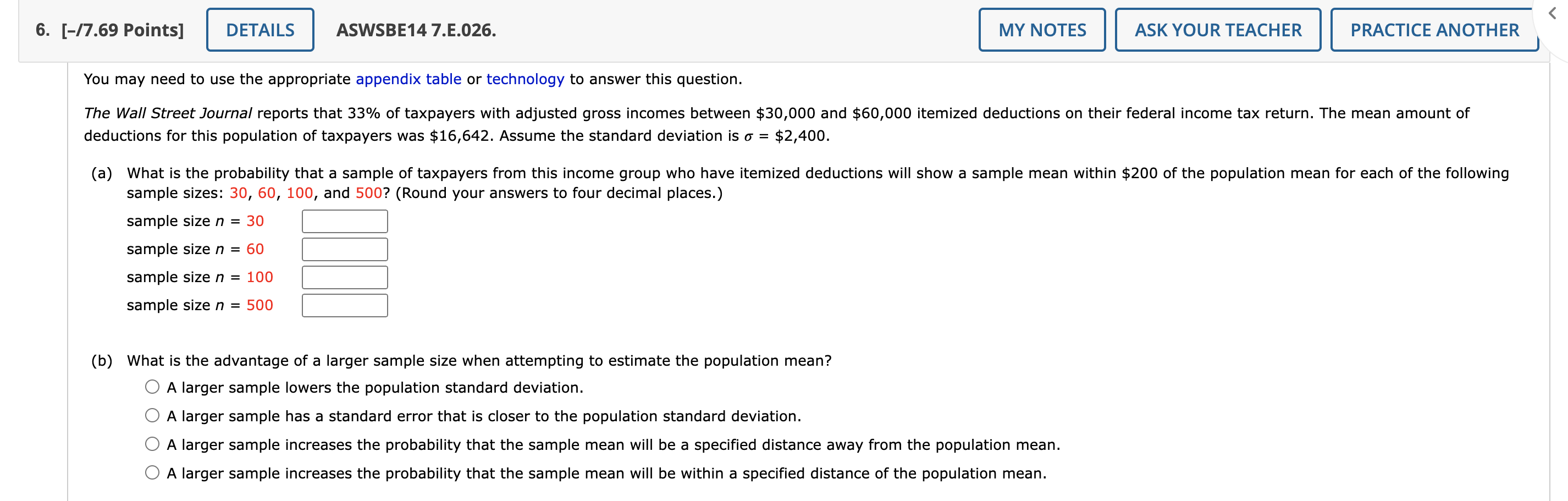 Solved You may need to use the appropriate appendix table or | Chegg.com