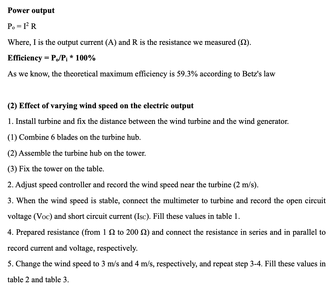 Solved 1. Introduction Wind represents a form of sustainable | Chegg.com