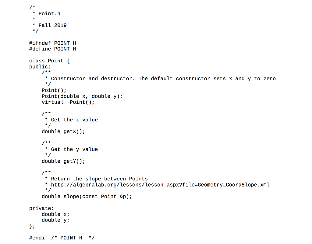 Solved Using C++, write the following program. This class | Chegg.com