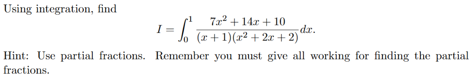 Solved Using integration, | Chegg.com