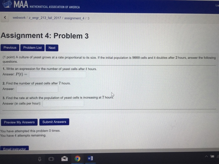 Solved MATHEMATICAL ASSOCIATION OF AMERICA webwork / z engr | Chegg.com