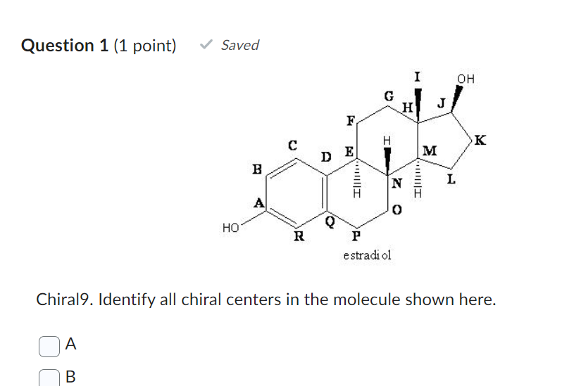 Solved Chiral9. Identify all chiral centers in the molecule | Chegg.com