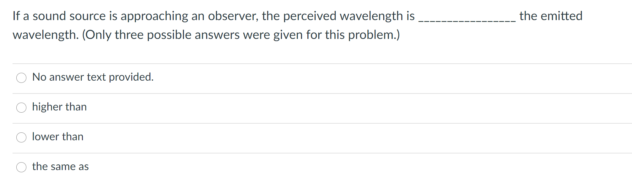 Solved the emitted If a sound source is approaching an | Chegg.com
