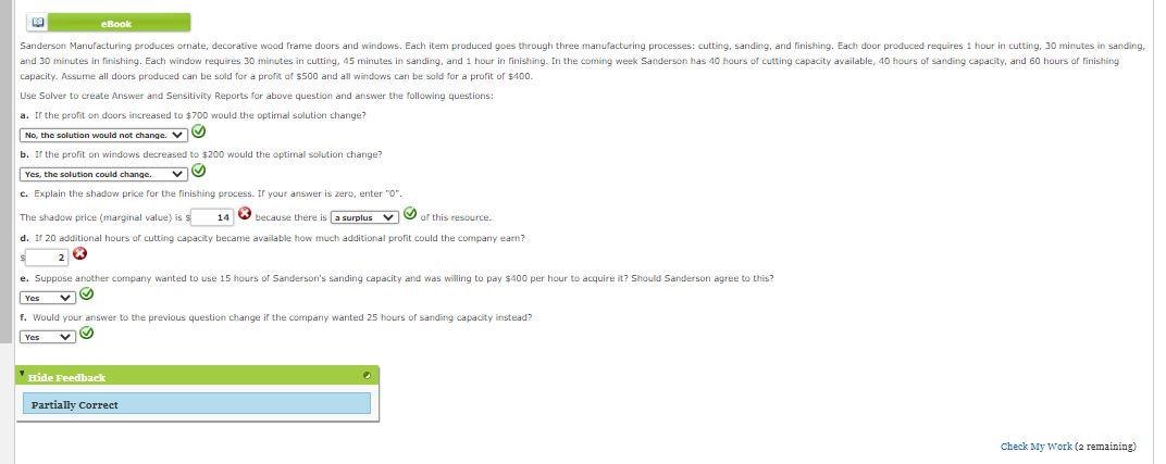Solved Question Workspace Check My Work (2 | Chegg.com