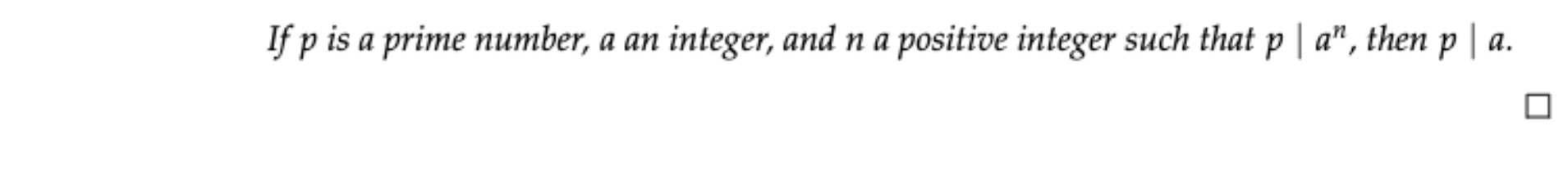 Solved If p is a prime number, a an integer, and n a | Chegg.com