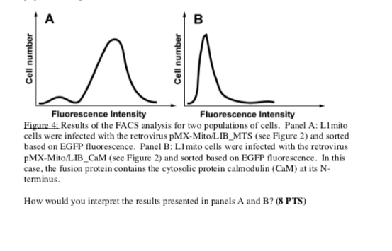 Solved Fluorescence Intensity Fluorescence Intensity Eigure | Chegg.com