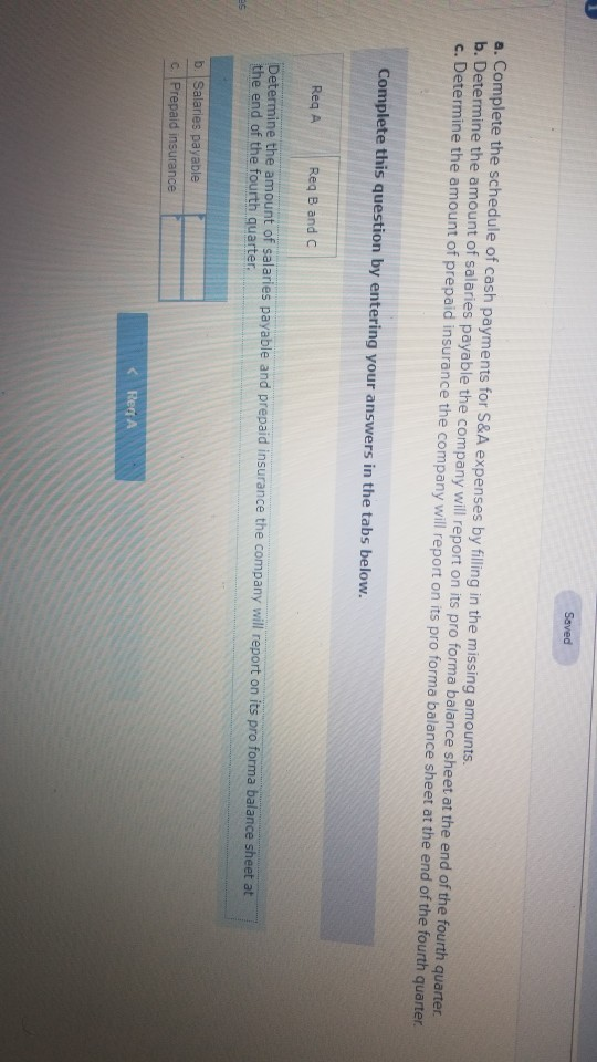 Solved Saved Exercise 14-11 Preparing a schedule of cash | Chegg.com