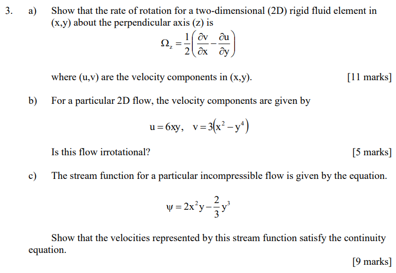 Solved a) Show that the rate of rotation for a | Chegg.com