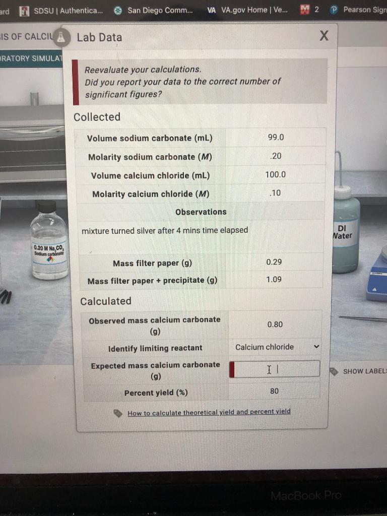 Solved I need to know the exact answer for the expected | Chegg.com