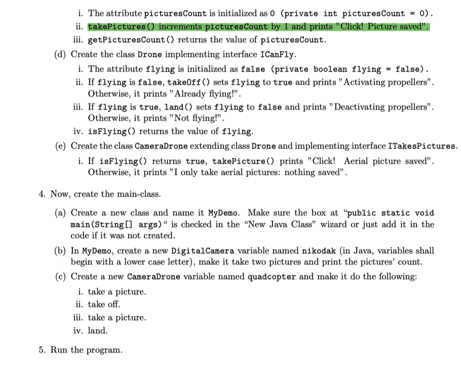 Solved 1. Create a project (a) start eclipse, File -> New -> | Chegg.com