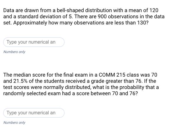 Solved Data are drawn from a bell-shaped distribution with a | Chegg.com